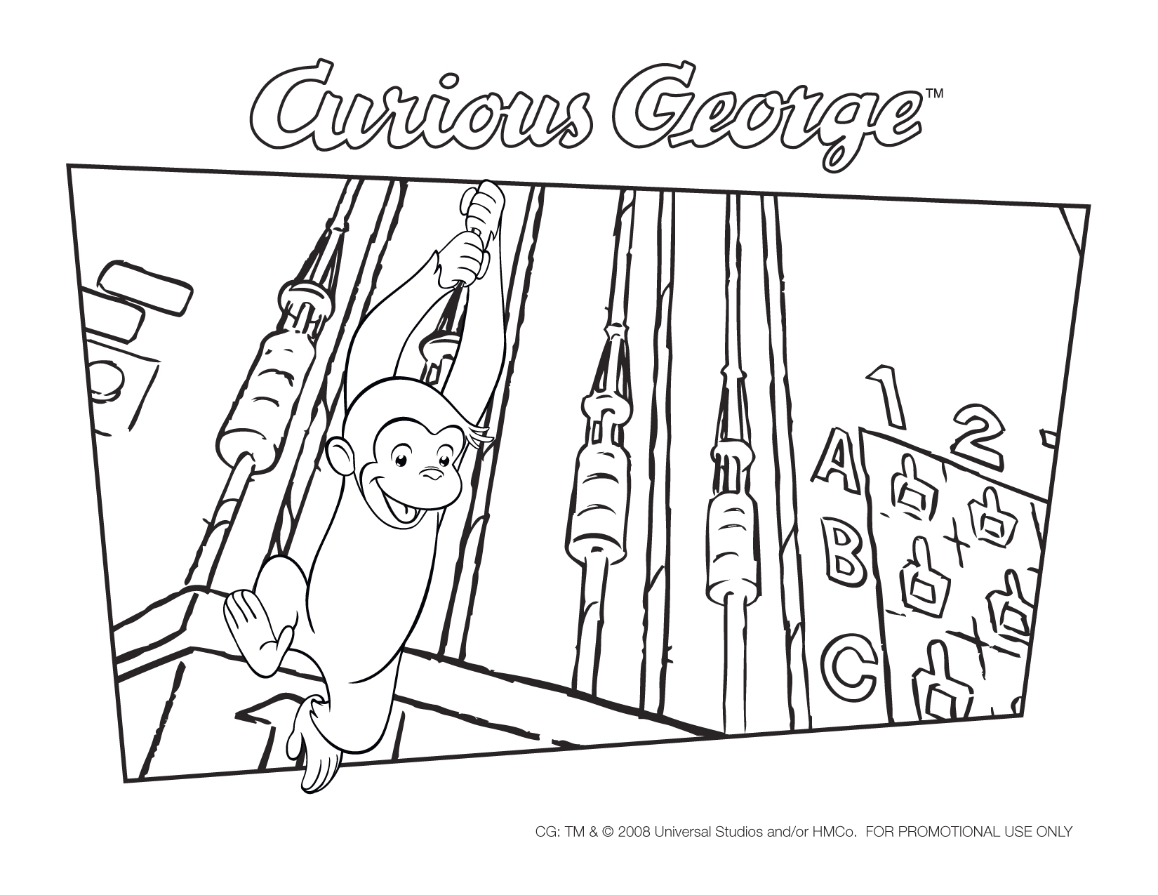 Universal Studios Hollywood Coloring Pages Sketch Coloring Page