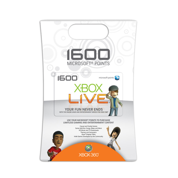 slavikm : Xbox 360 Live 1600 Points Card